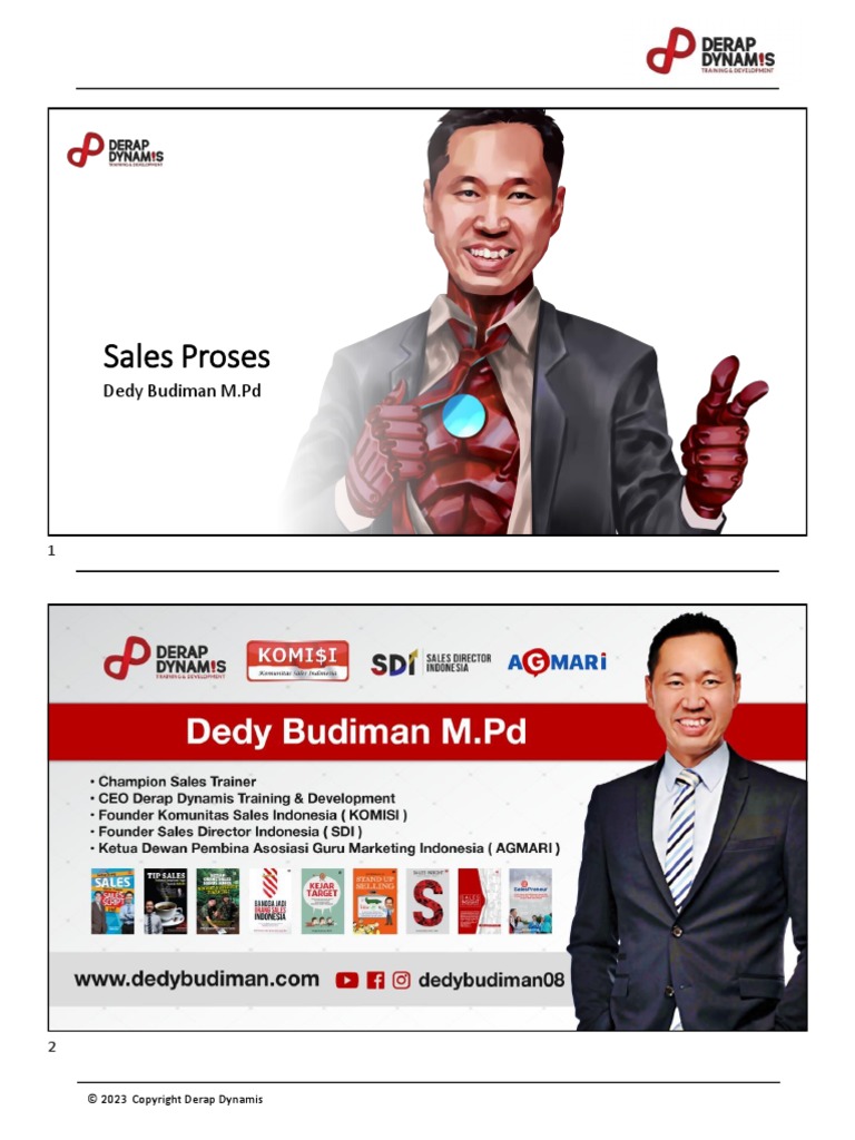 Sales Proses: Dedy Budiman M.PD | PDF