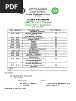 Grade 3 Class Program 2022-2023 | PDF | Schools | Learning
