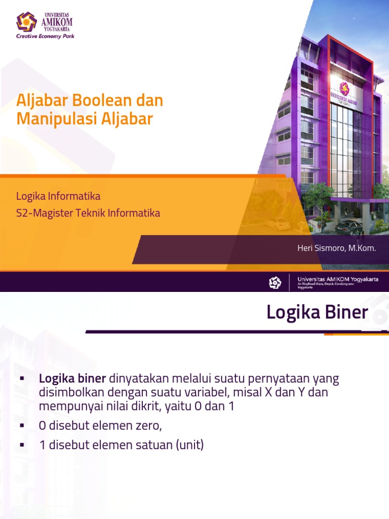 Aljabar Boolean & Logika Biner | PDF