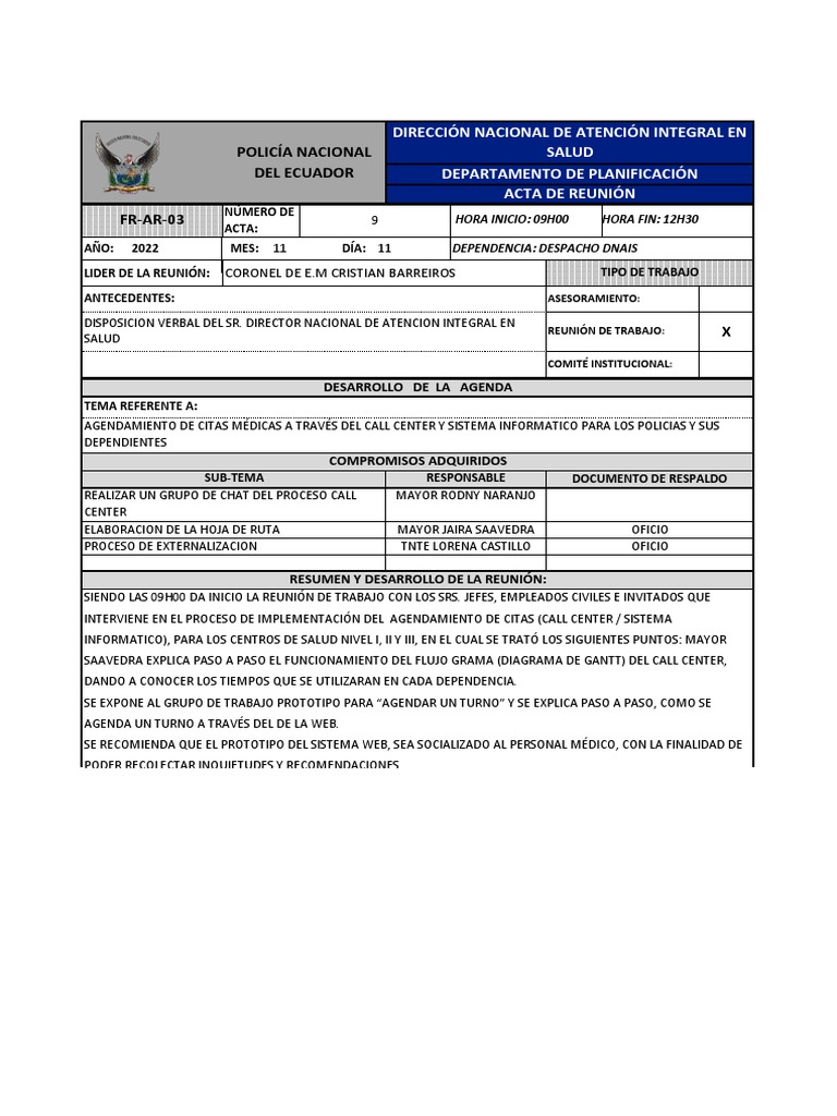 Agendamiento de Citas Médicas | PDF | Hospital | Policía