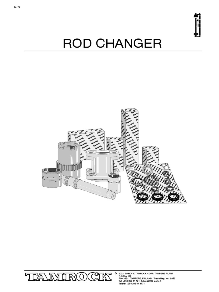 Assembly Drawing and Parts List for a Rod Changer Cylinder | PDF ...