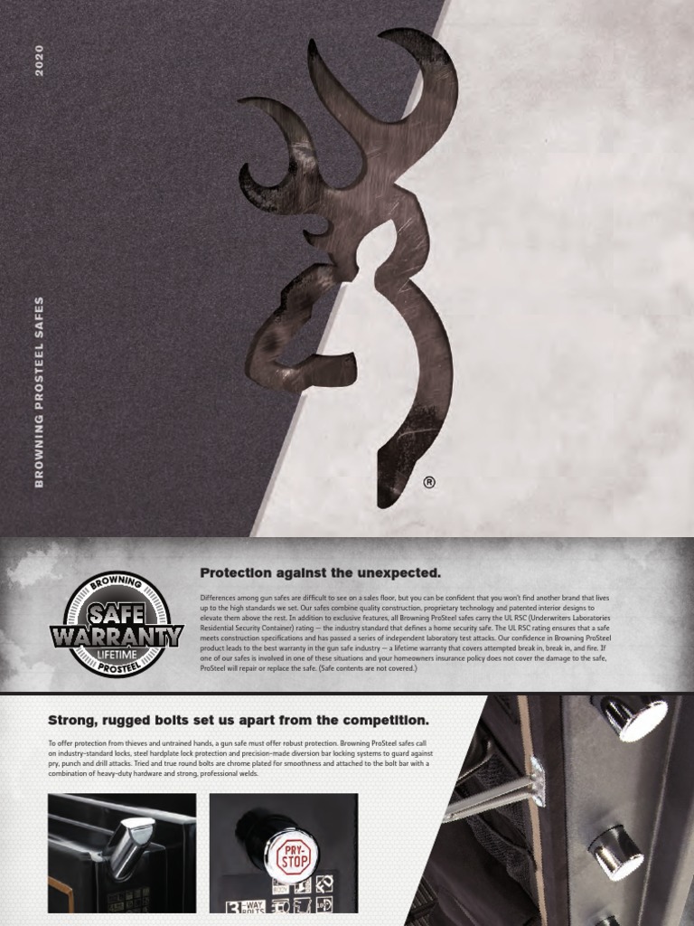 2020 Browning Safe Brochure PDF | PDF | Handgun | Door