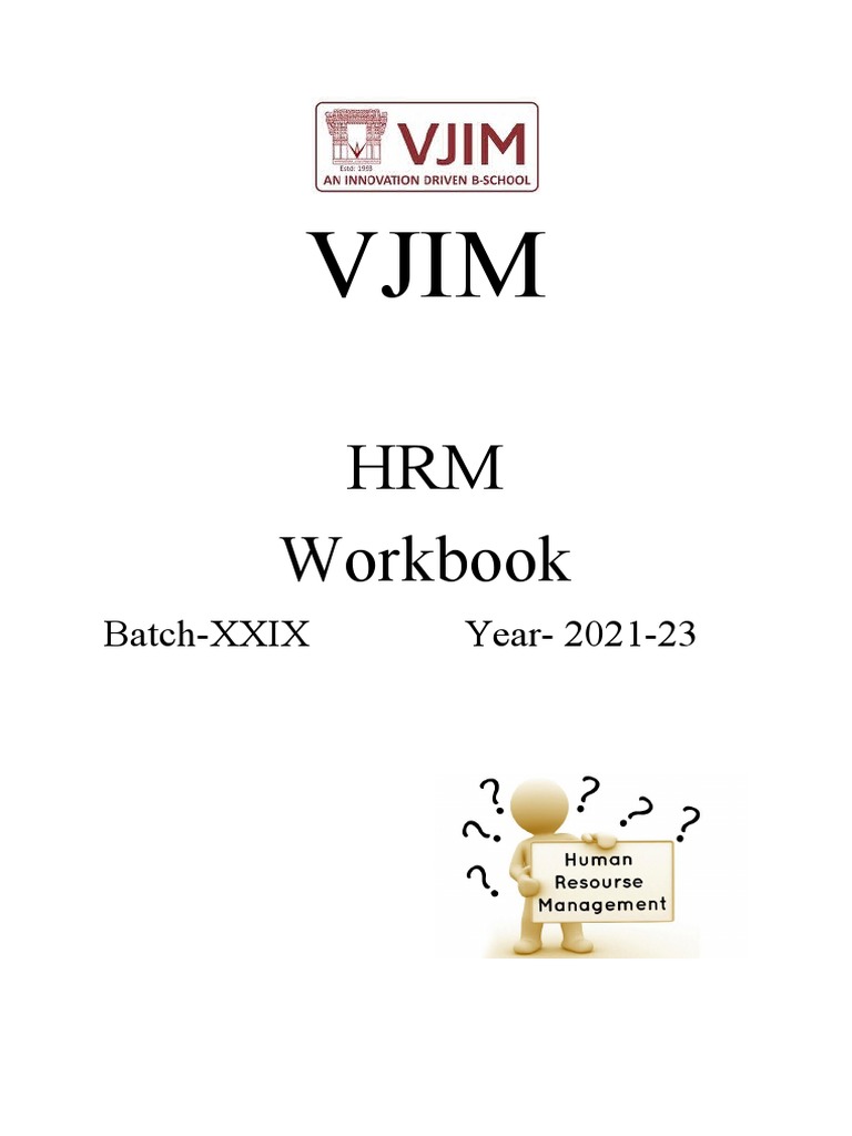 HRM Work Book | PDF | Human Resources | Human Resource Management
