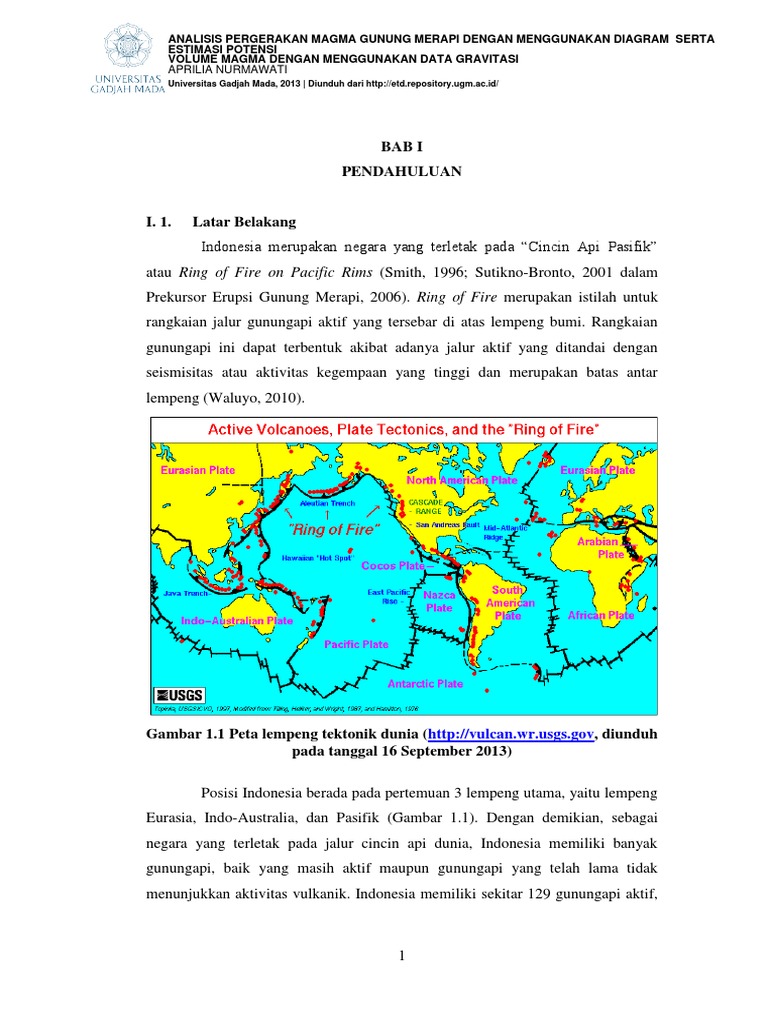 Analisis Pergerakan Magma Gunung Merapi | PDF