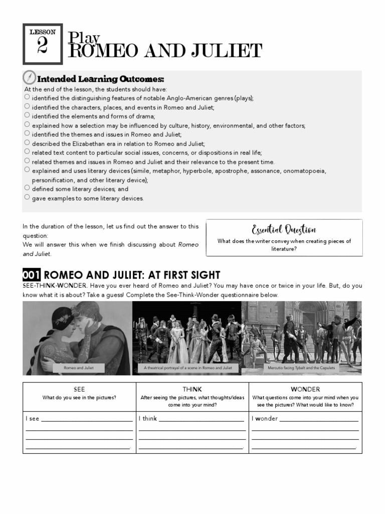 Exploring Romeo and Juliet's Themes | PDF | Characters In Romeo And ...