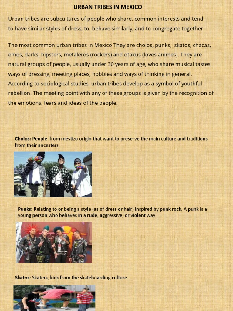 Urban Tribes in Mexico: A Overview | PDF