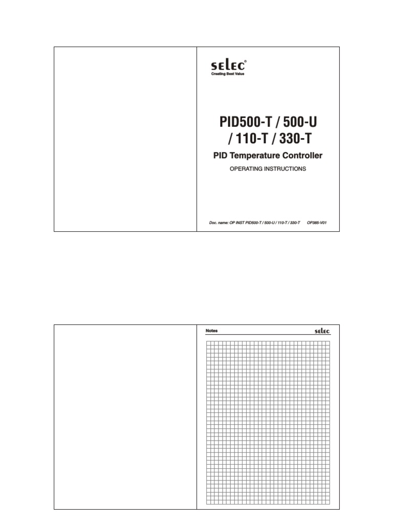 PID500-T Instruction Manual | PDF | Fuse (Electrical) | Power Supply