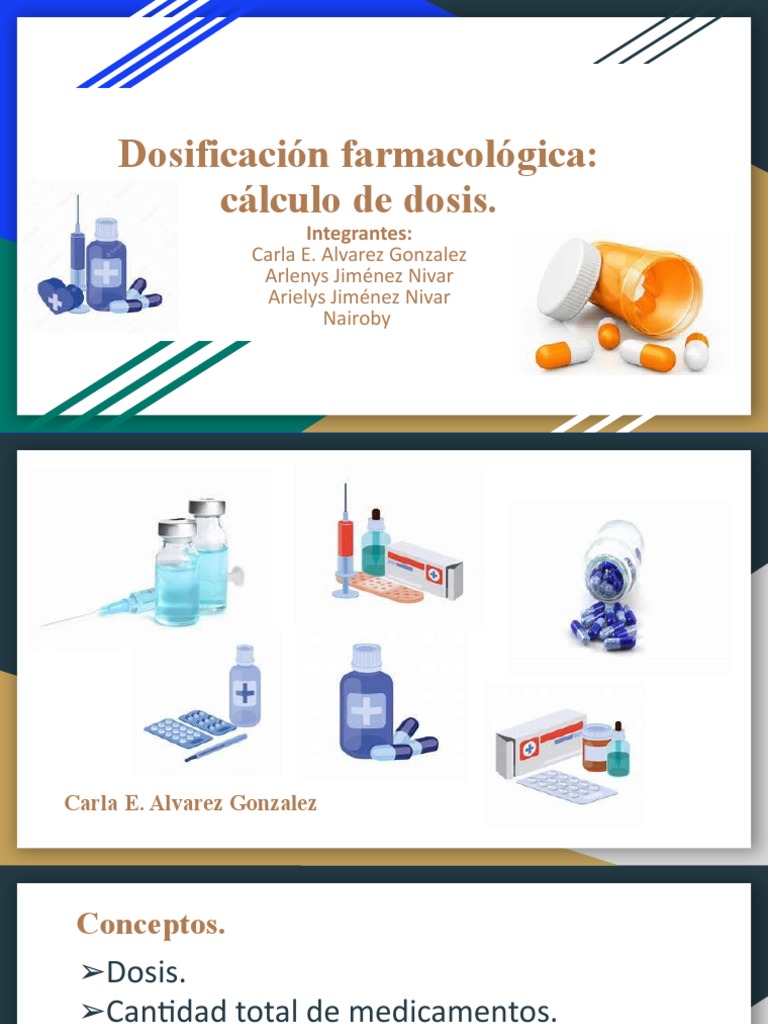 Cálculo de dosis farmacológica: conceptos básicos y ejemplos prácticos ...