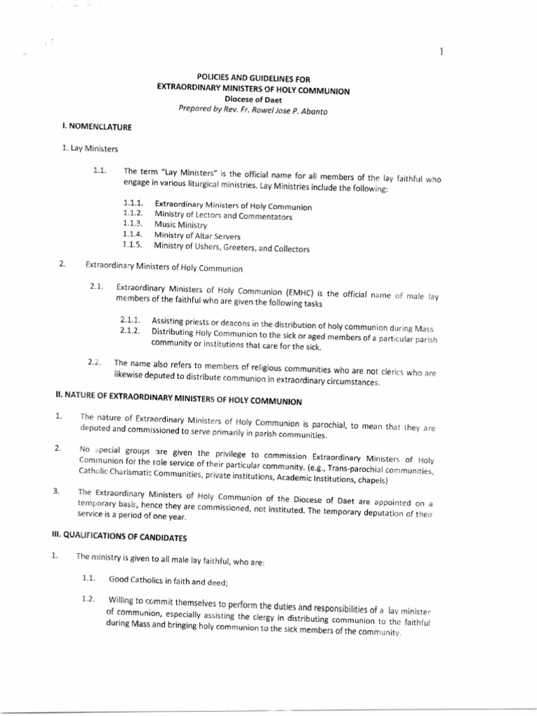 PG For Emhc PDF | PDF | Christian Worship And Liturgy | Eucharist