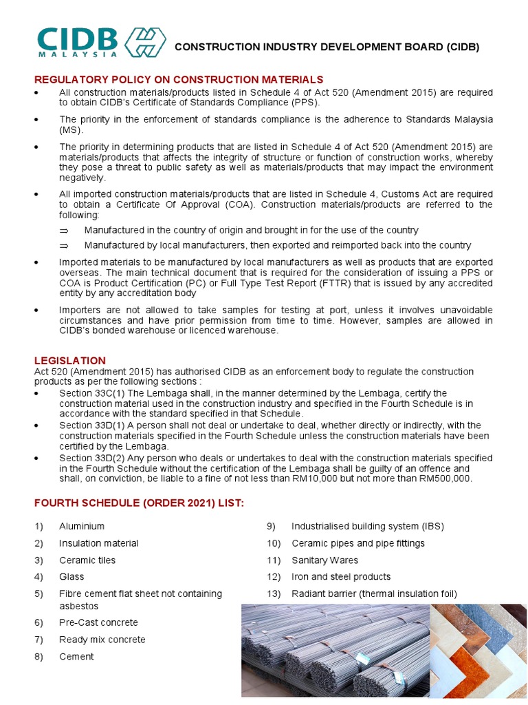 Brochure PC A4 Final - CIDB | PDF