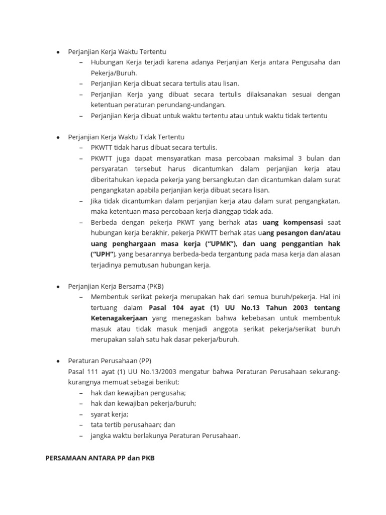 PK, PKB, PP Perusahaan | PDF