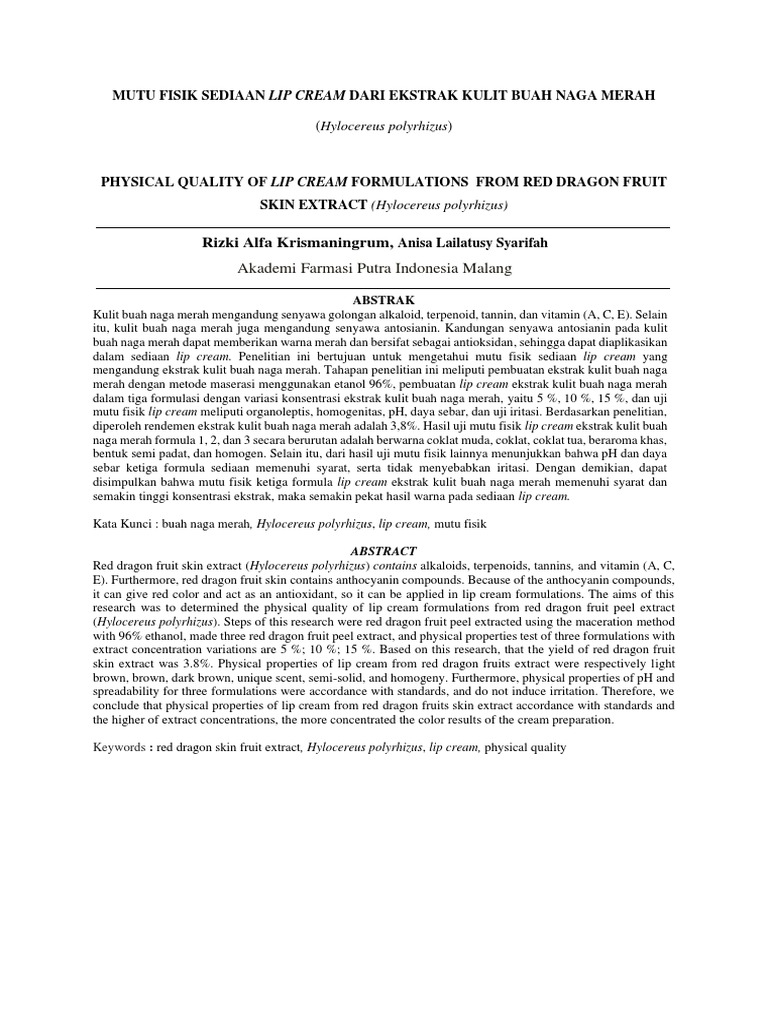 AKF18010_RIZKI ALFA KRISMANINGRUM_ARTIKEL - Rizki Alfa Krismaningrum | PDF