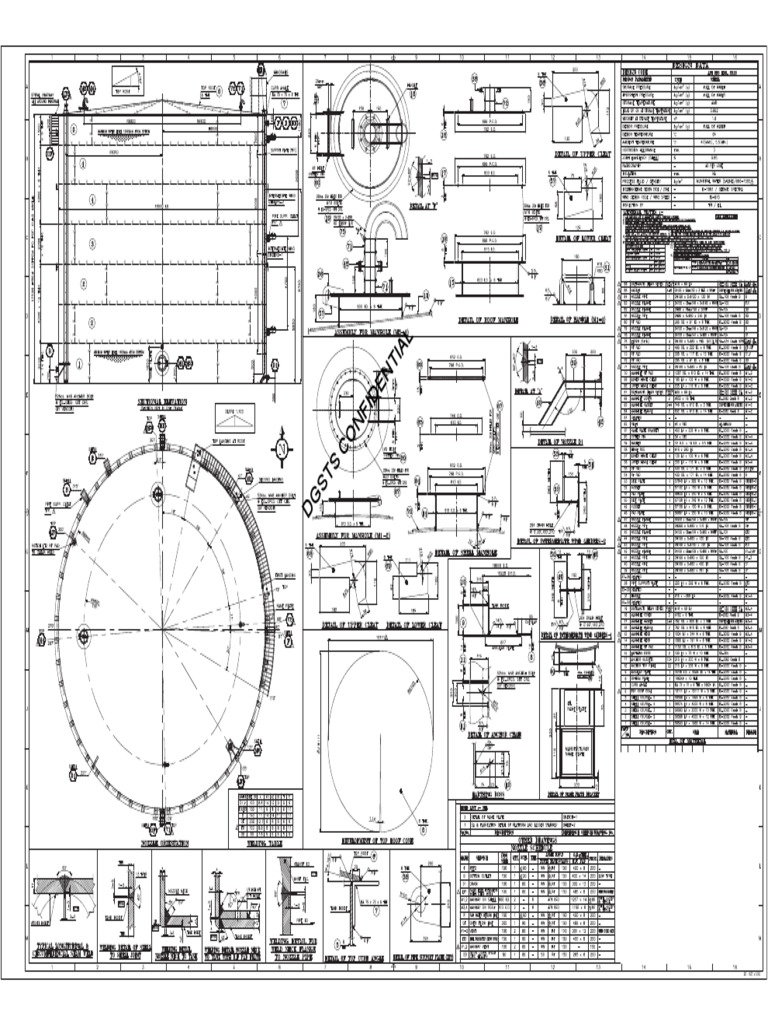Storage Tanks Detailed Engg Drawings | PDF | Fossil Fuels | Chemical ...