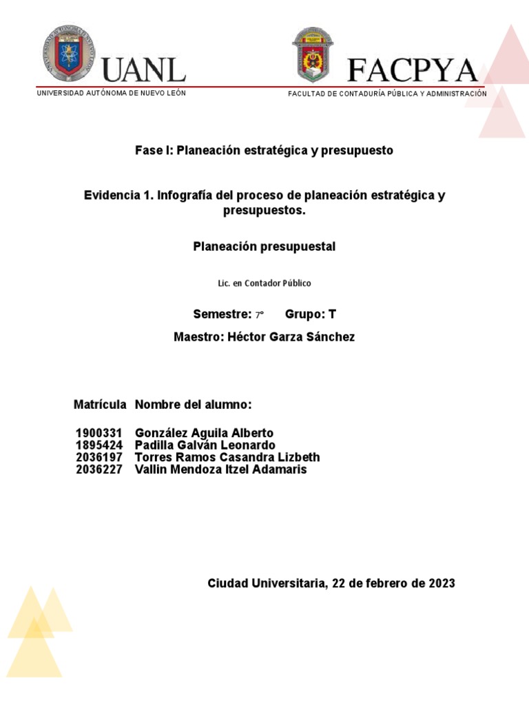 EV1 Presupuestos | Descargar gratis PDF | Planificación | Presupuesto