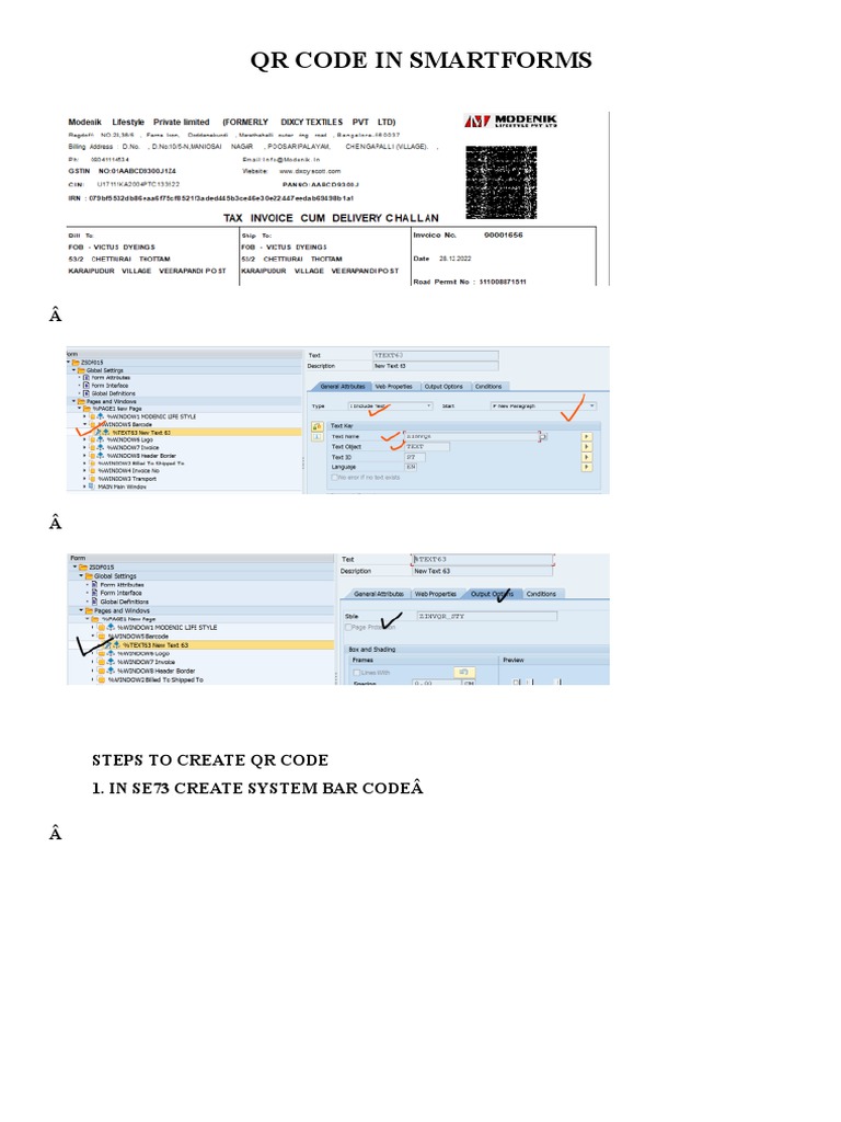 QR Code in Smartform | PDF
