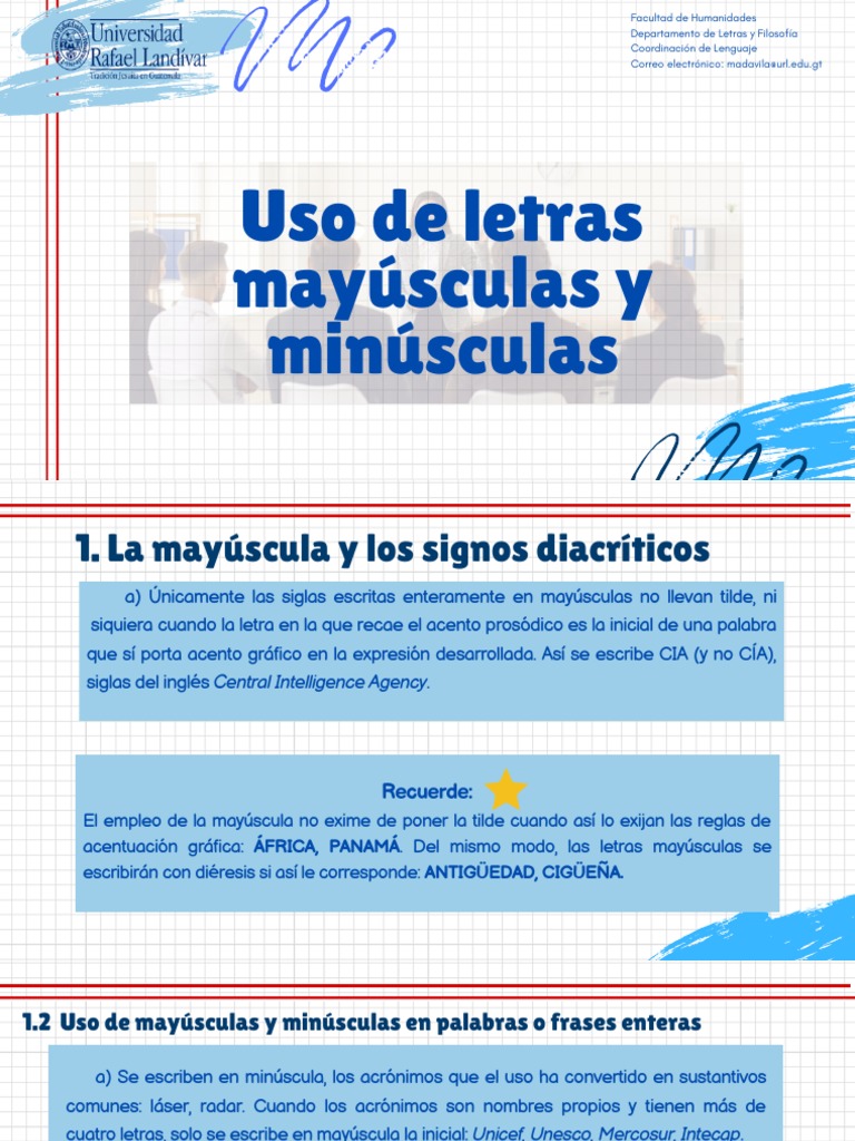 Uso de Mayúsculas y Minúsculas | PDF | Lingüística