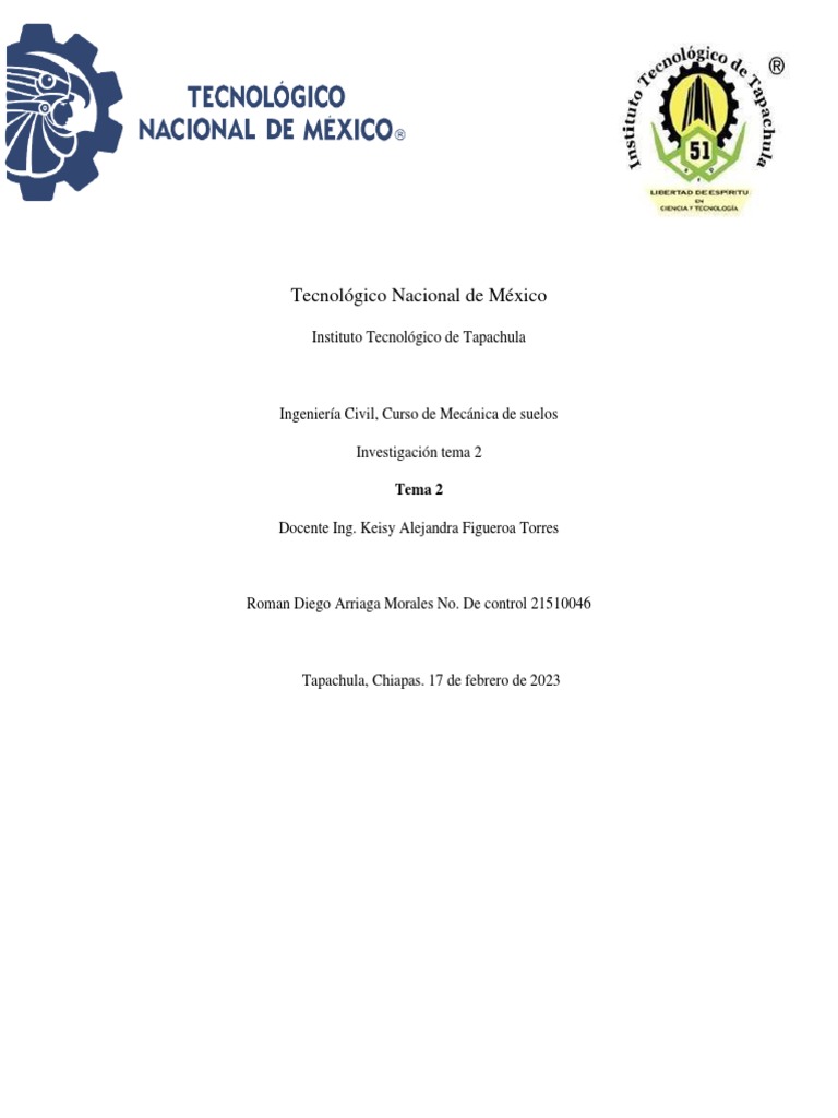 Inv Tema 2 | PDF | Perforación | Mecánica de suelos