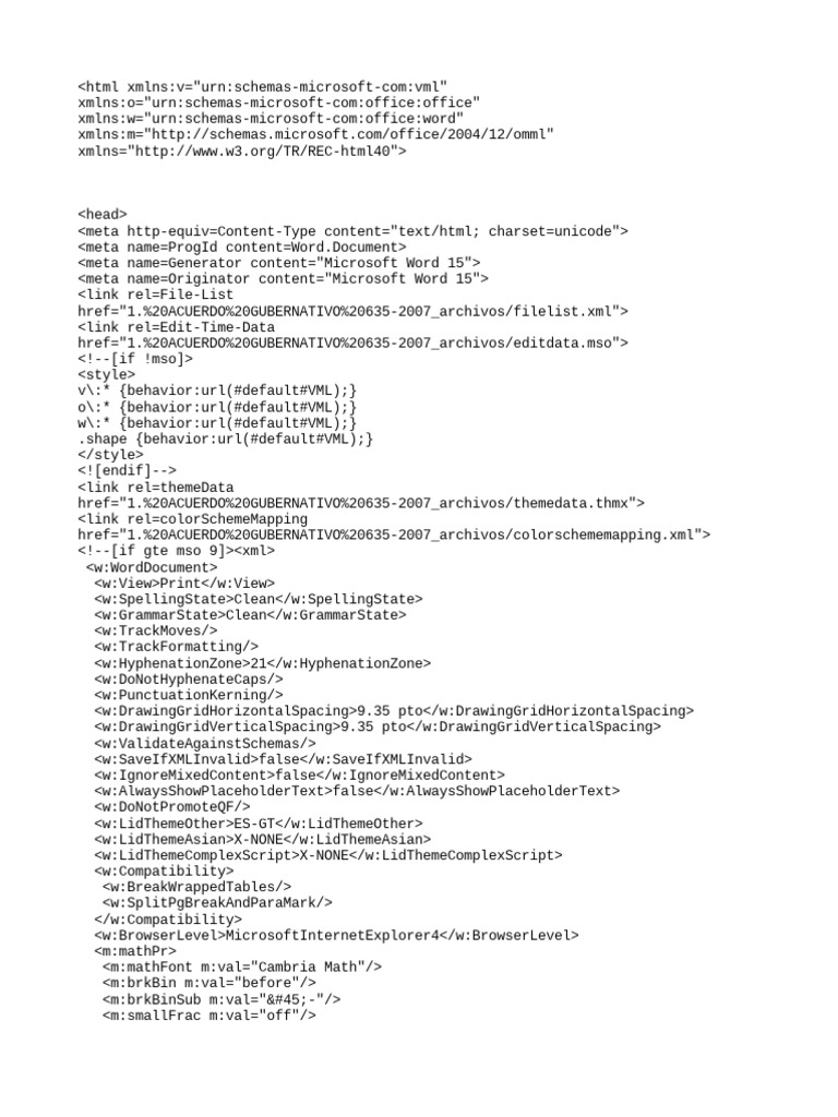 Acuerdo Gubernativo 635-2007 | PDF