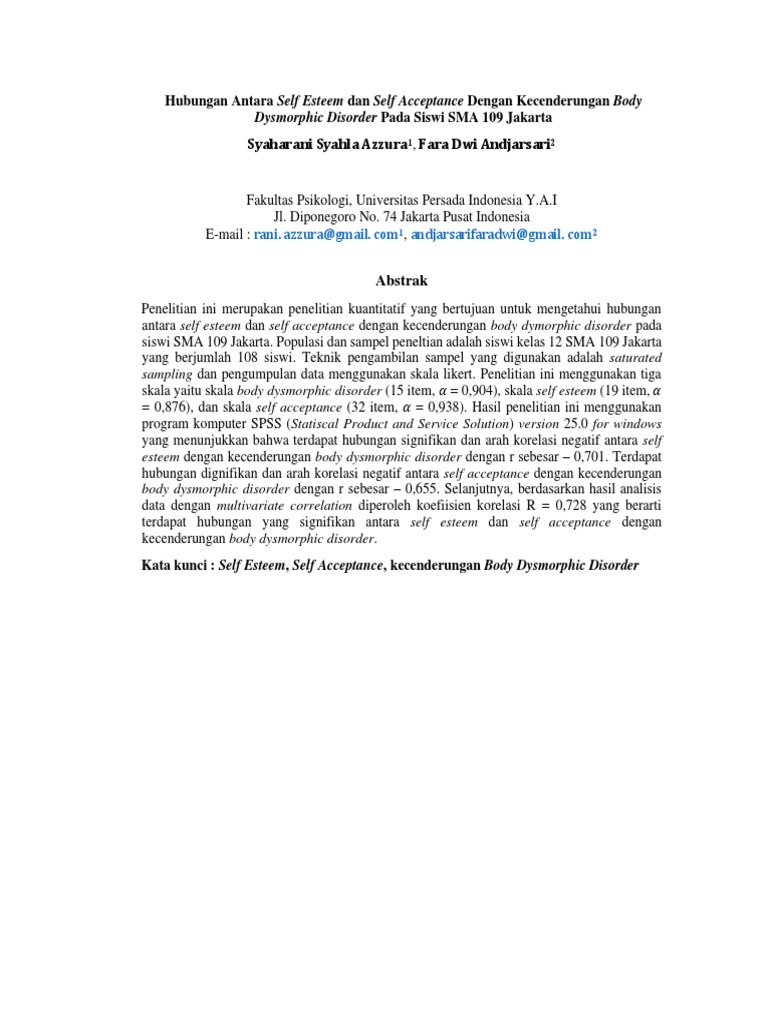 Jurnal BDD | PDF | Pengembangan Diri