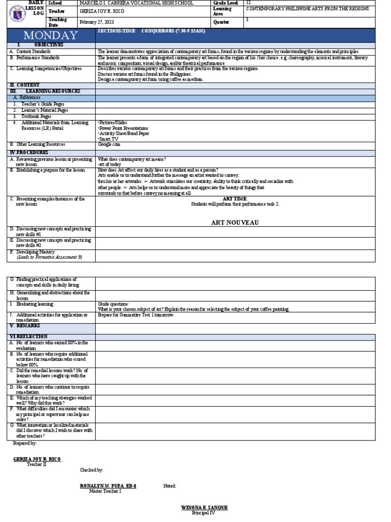 Dll-Cpar-M2 (Art Nouveau) | PDF