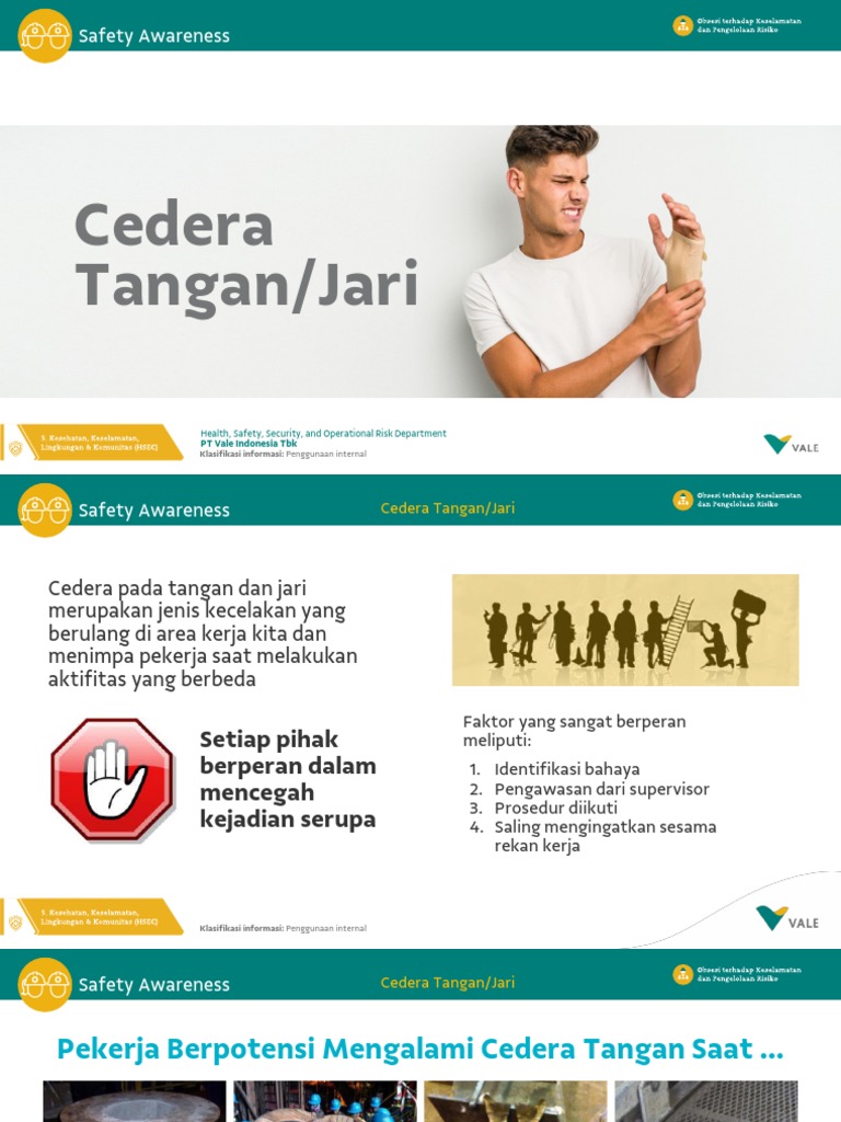 Safety Awareness - Cedera Tangan Atau Jari | PDF | Komputer