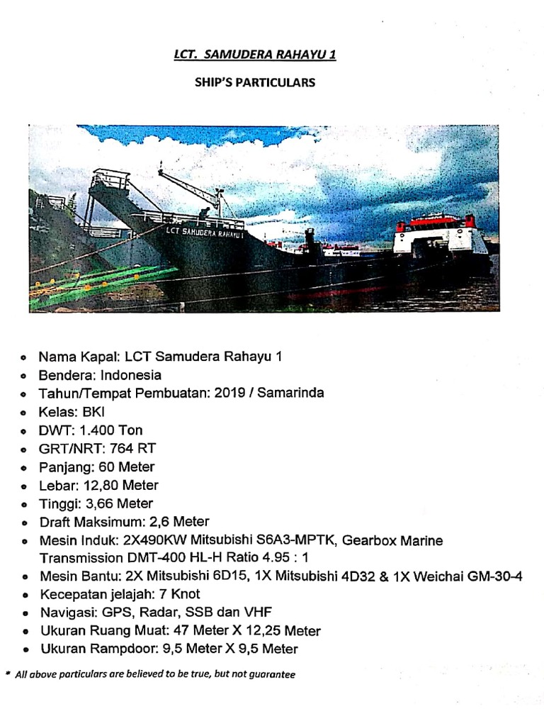 LCT Samudra Rahayu 1 PDF | PDF