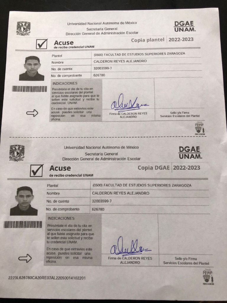 Acuse de Credencial PDF | PDF