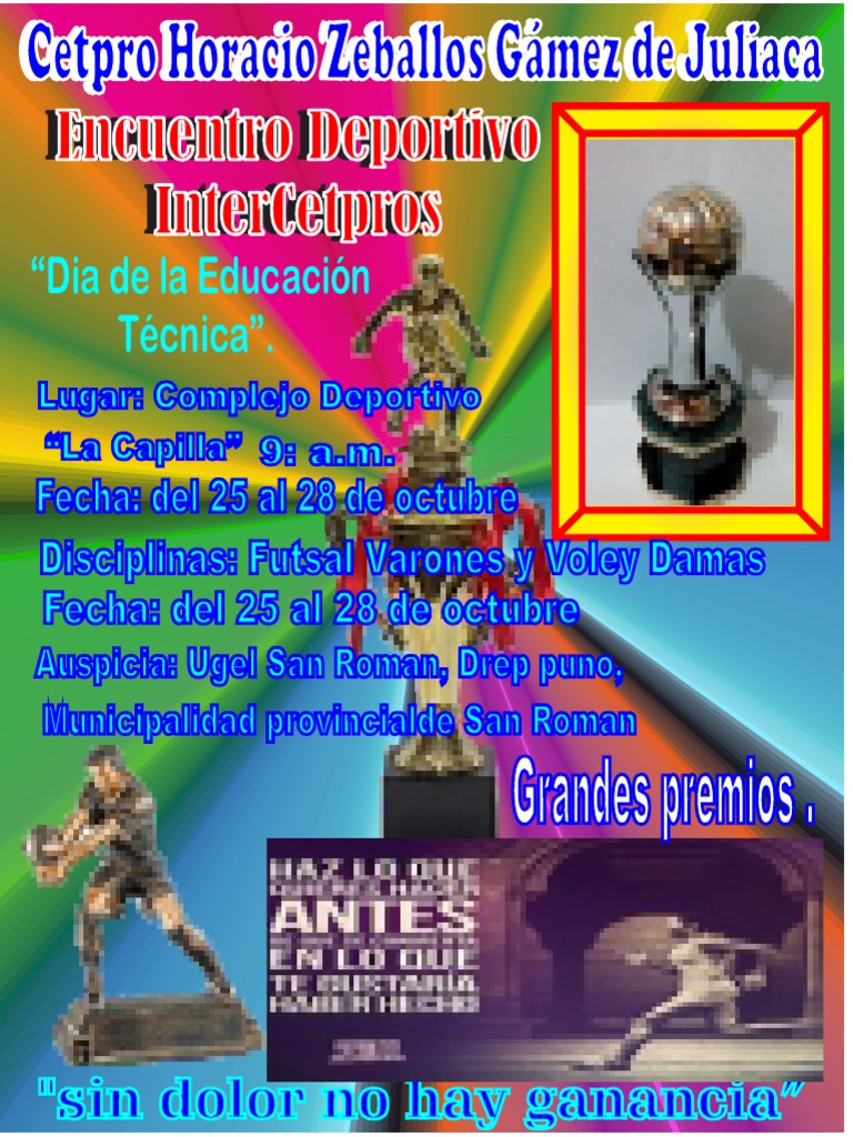 Afiche Deportiva PDF | PDF