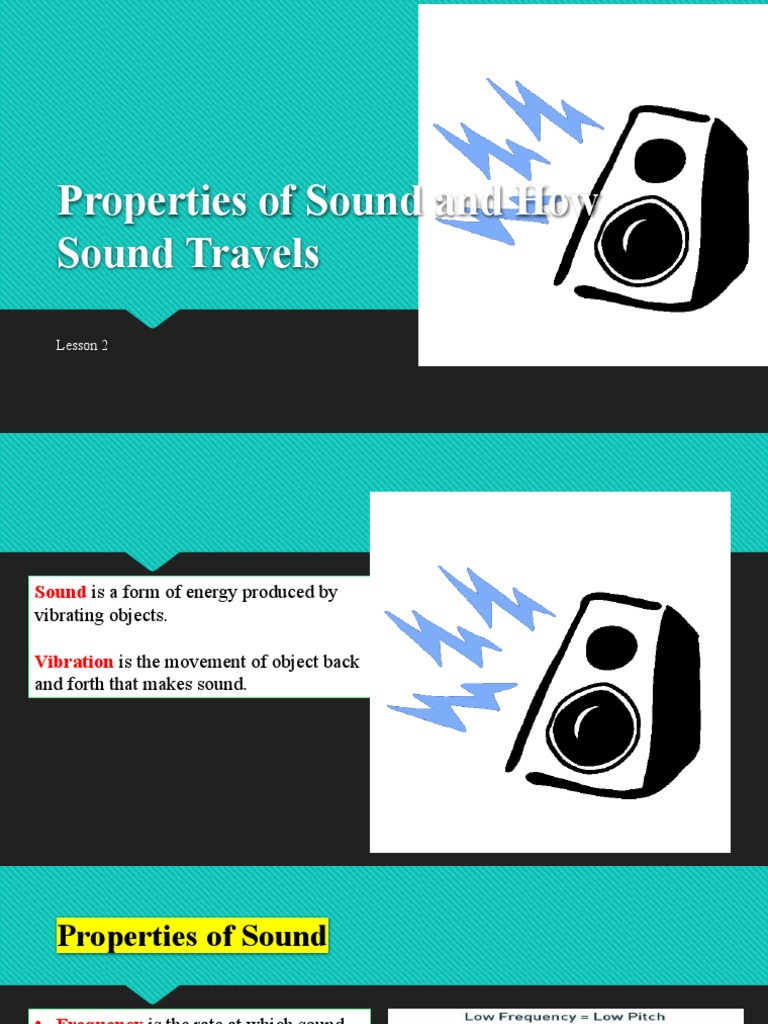 Properties of Sound and How Sound Travels | PDF | Sound | Frequency