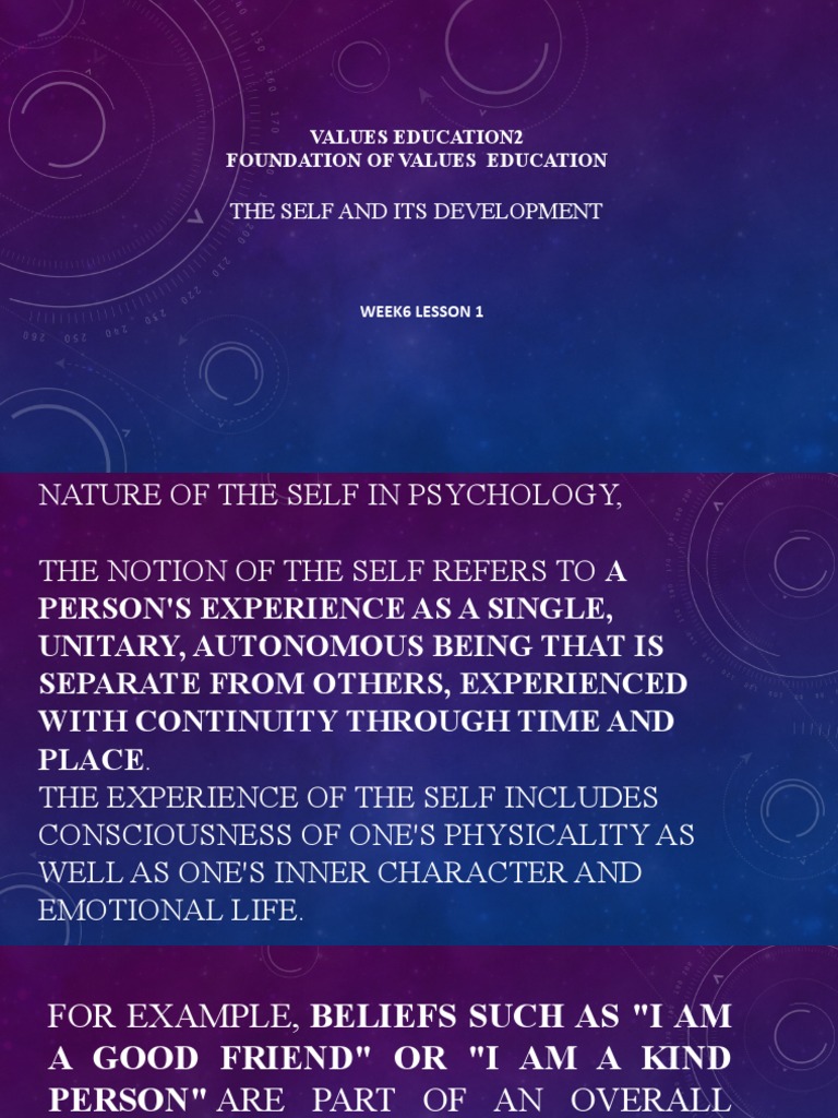 Lesson 1 Values 2 Midterm | PDF | Self Concept | Self