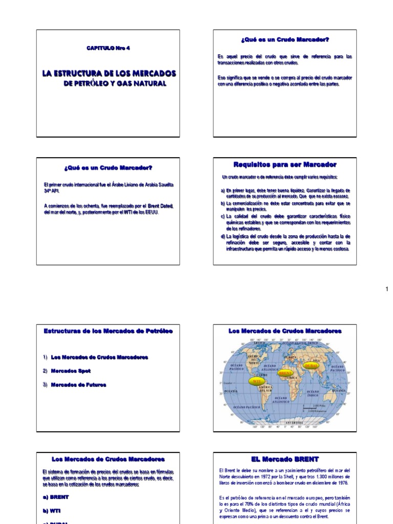 CAP 4 - La Estructura de Los Mercados de Petroleo y Gas Natural PDF | PDF | Gas natural licuado ...