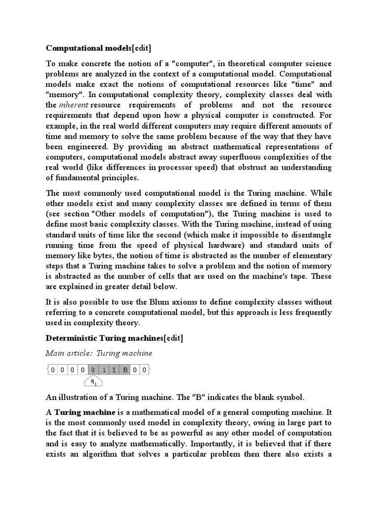 Calculation Computational Pdf Computational Complexity Theory