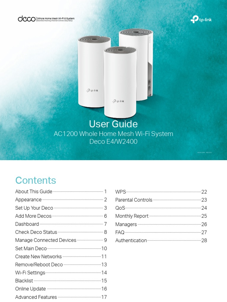 Wi-Fi 6 Mesh Setup for Home Users | PDF | Computer Network | Ip Address