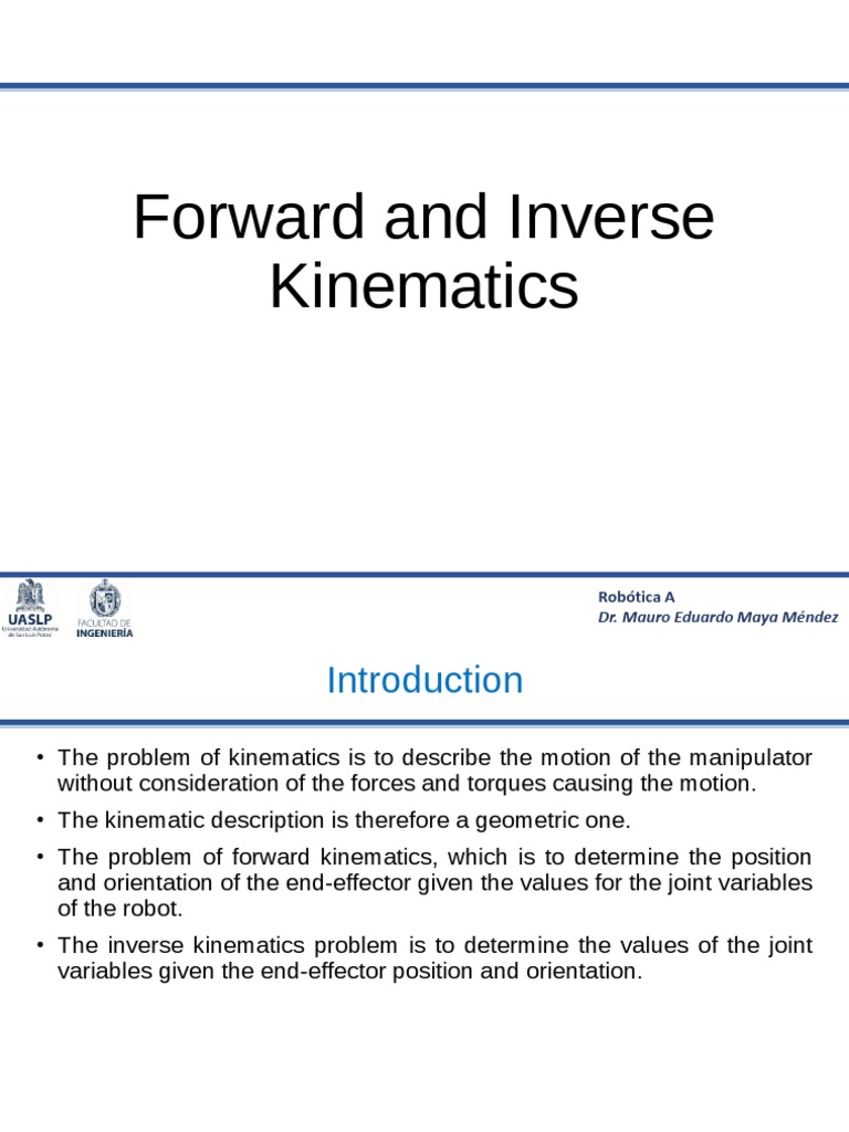 Forward and Inverse Kinematics | PDF | Kinematics | Geometry