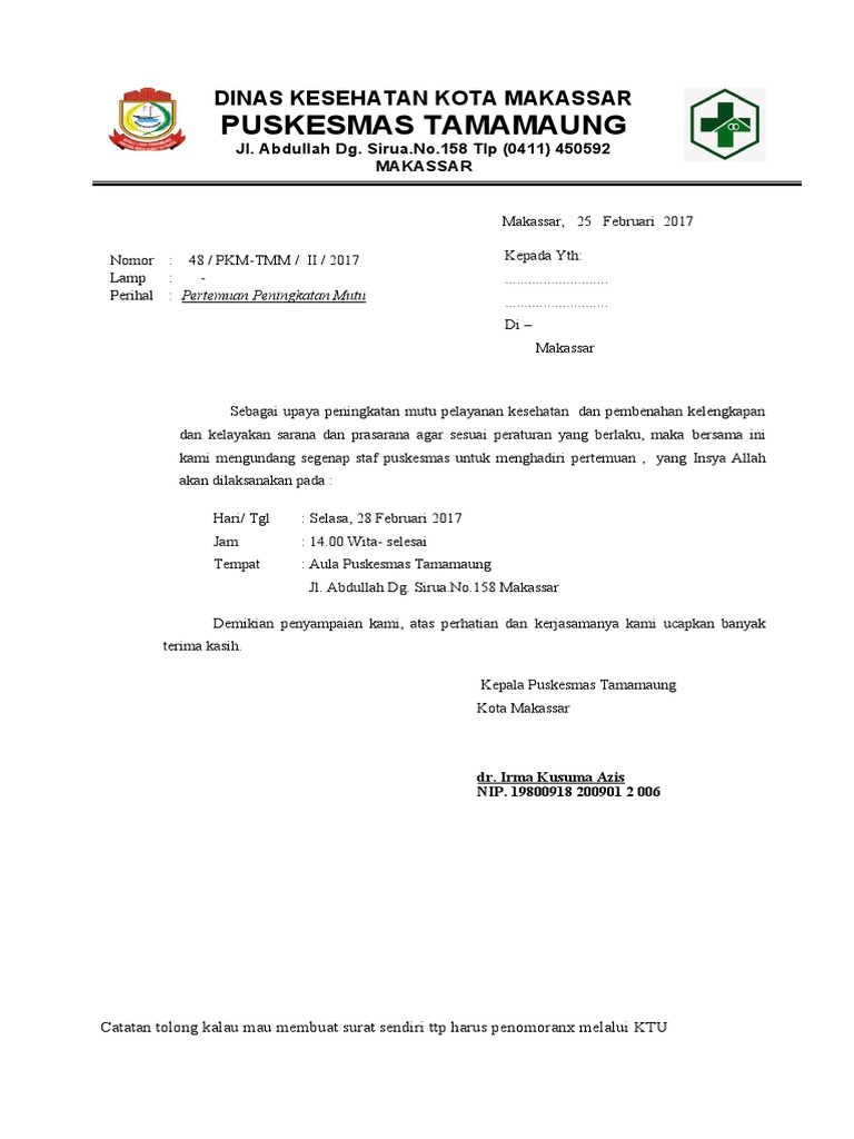 Contoh Surat | PDF