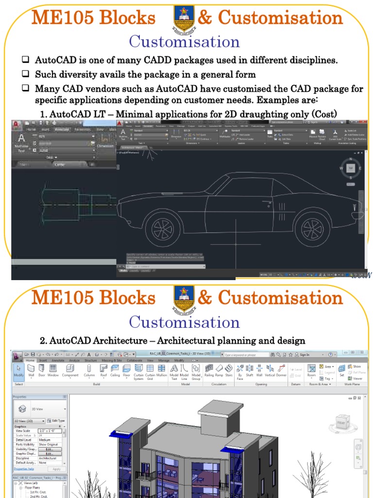 Me105 Lecture 8 Blocks Pdf Auto Cad Computer Aided Design