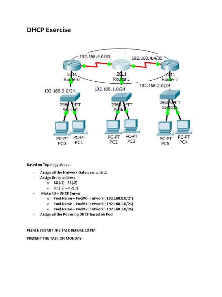 DHCP Exercise | PDF | Computers
