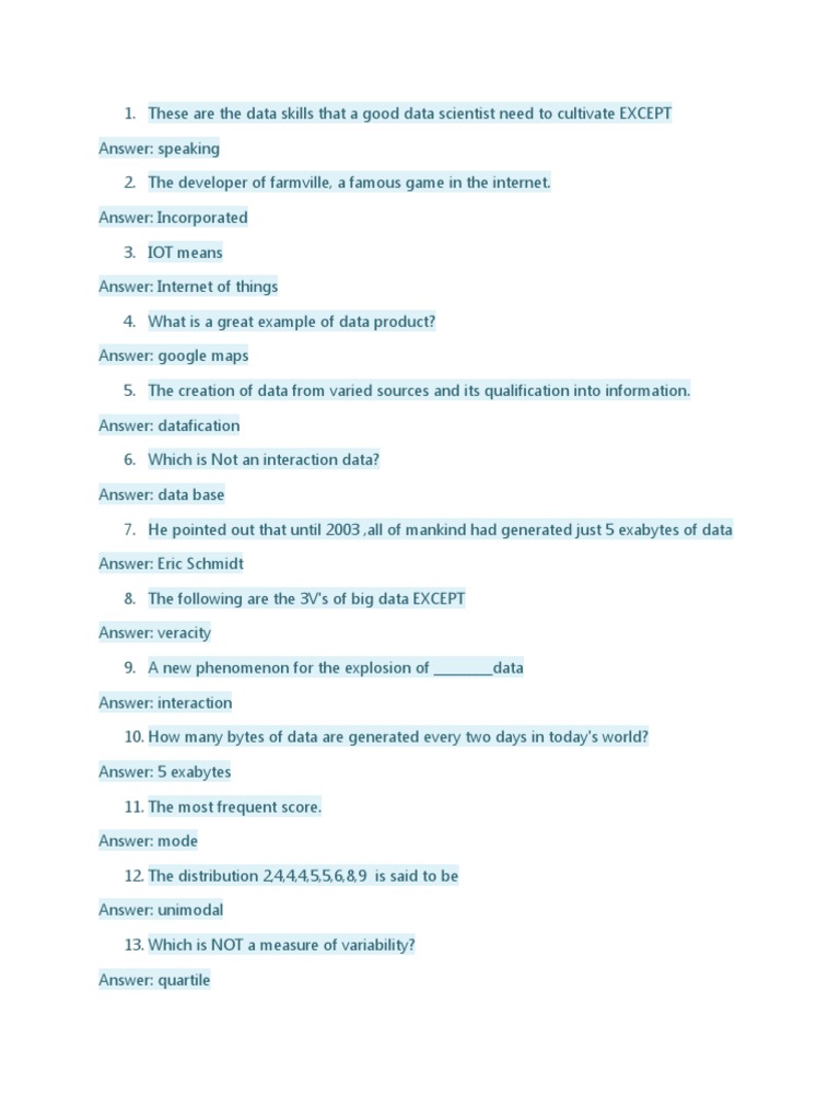 Data Analysis Midterm Quizzes Exam | PDF | Standard Deviation | Normal ... Data Analysis Midterm Quizzes Exam | PDF | Standard Deviation | Normal ...