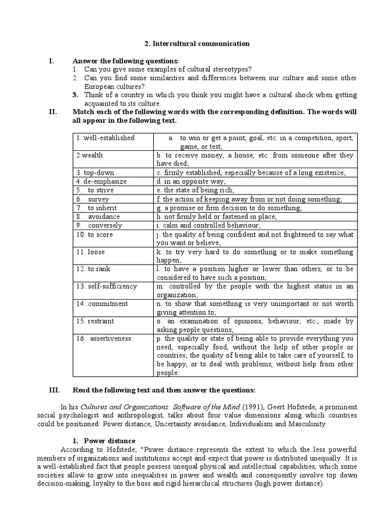 Intercultural Communication | Download Free PDF | Masculinity | Behavioural Sciences