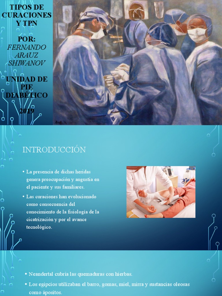Tipos de Curaciones y TPN | PDF | Herida | Curación
