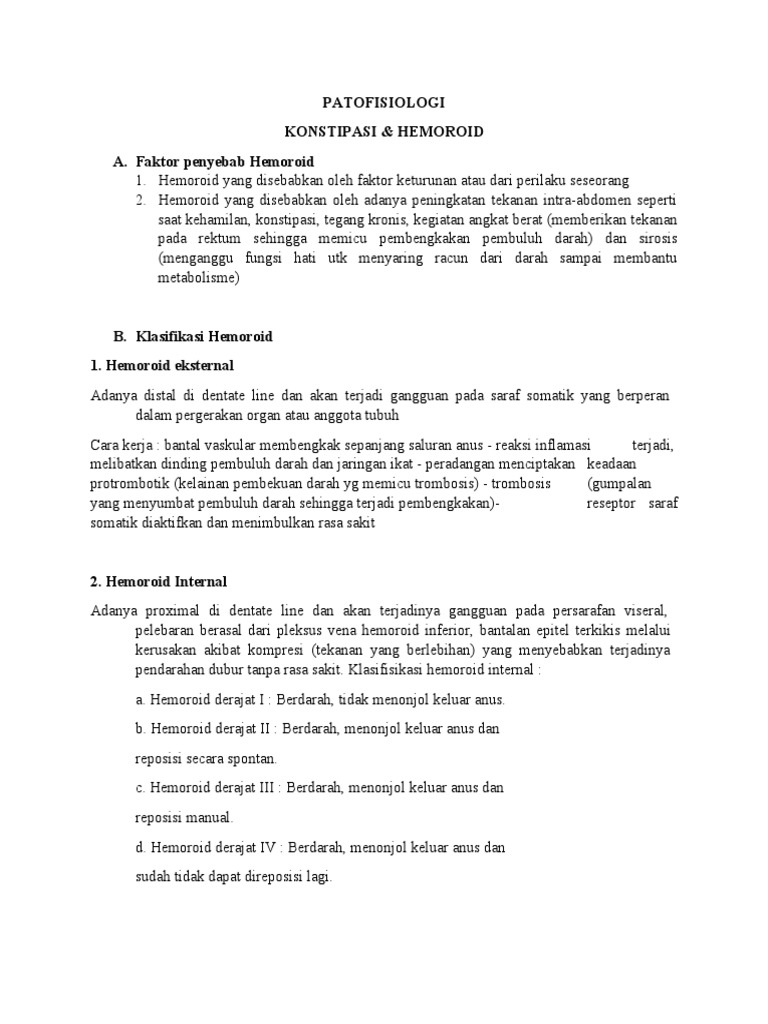 Pato Hemoroid | PDF | Sains & Matematika