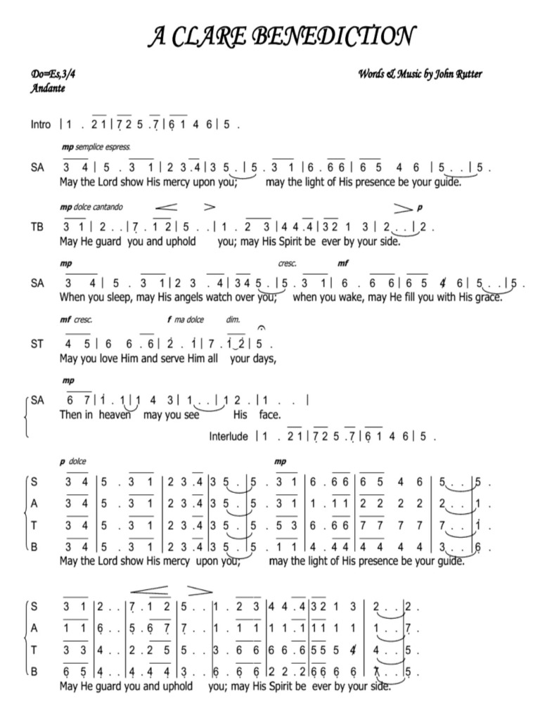 A Clare Benediction | PDF