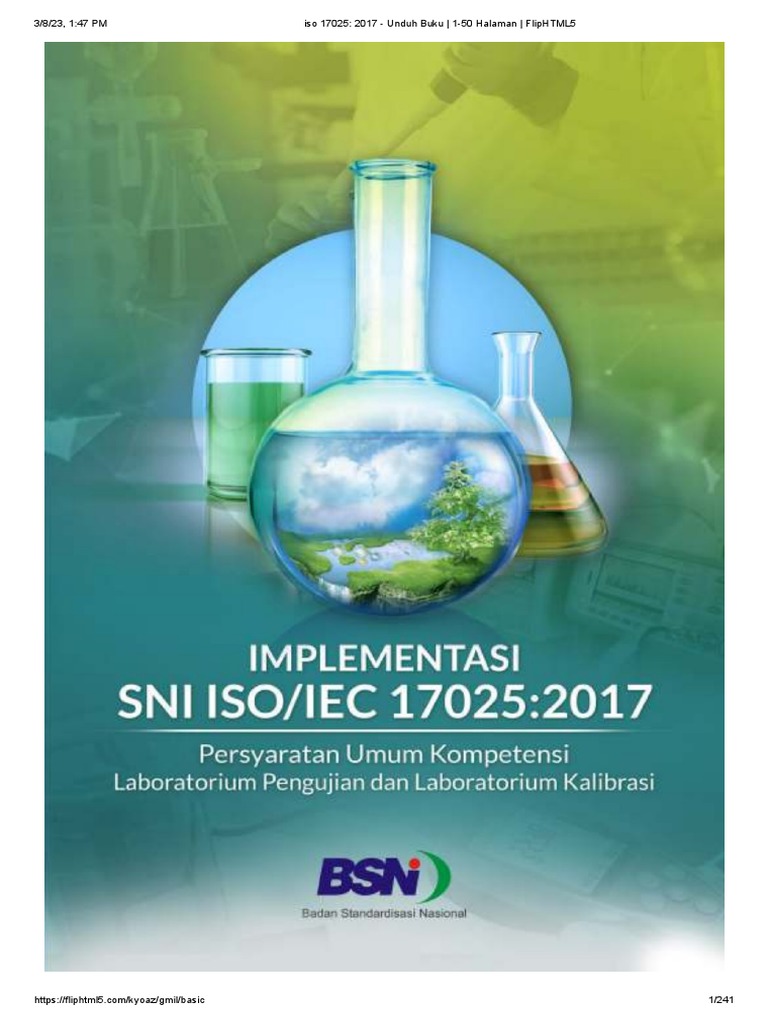 SNI ISO 17025-2017 - Persyaratan Umum Kompetensi Laboratorium Pengujian Dan Kalibrasi PDF | PDF