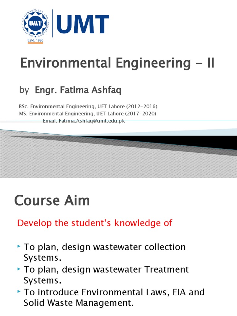 Module 1 Introduction Pdf Sanitary Sewer Sewage Treatment