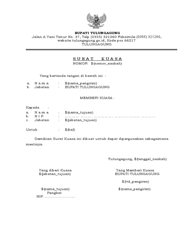 Surat Kuasa | PDF