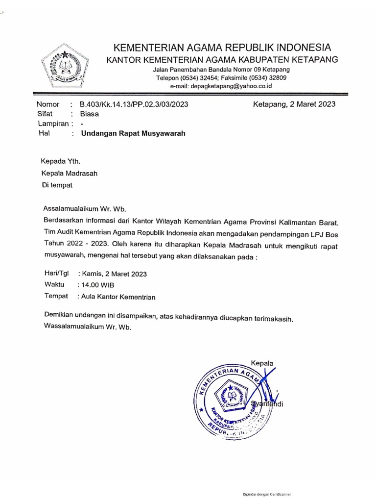 Undangan Rapat PDF | PDF