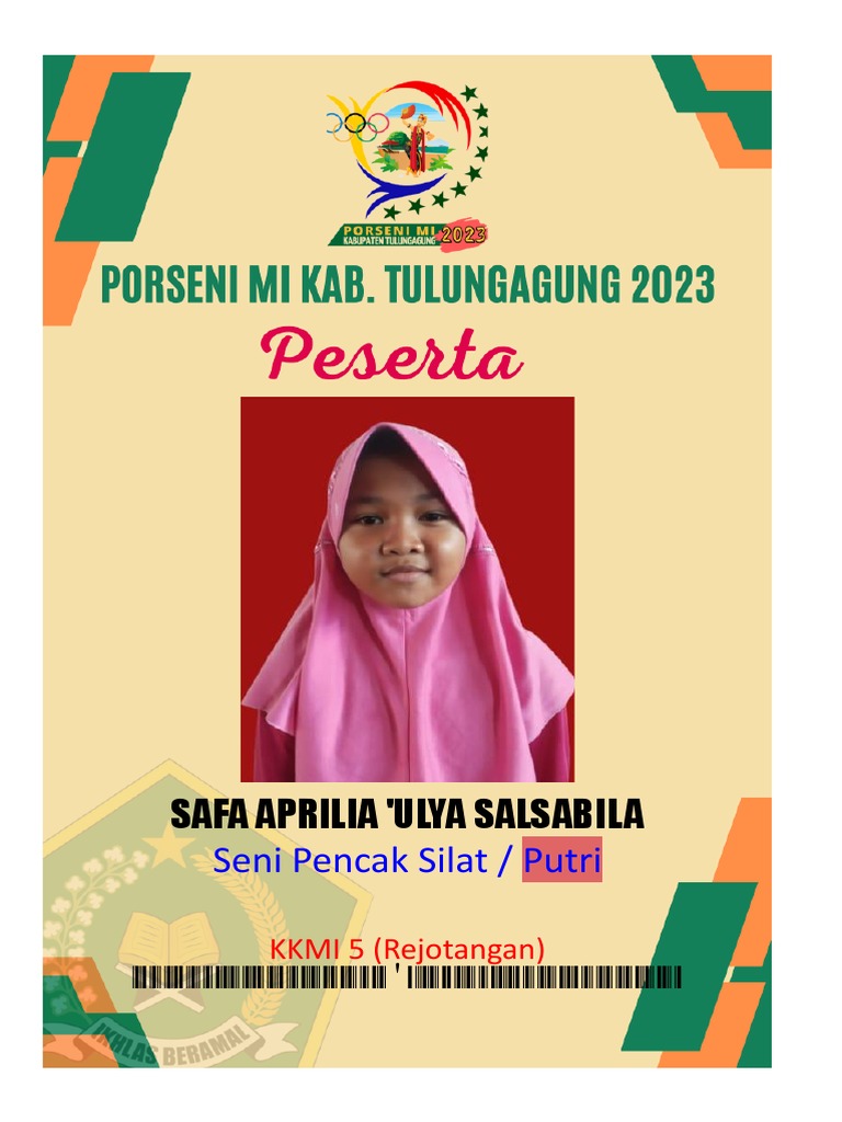 KKMI 5 (Rejotangan) - Seni Pencak Silat - SAFA APRILIA 'ULYA SALSABILA PDF | PDF