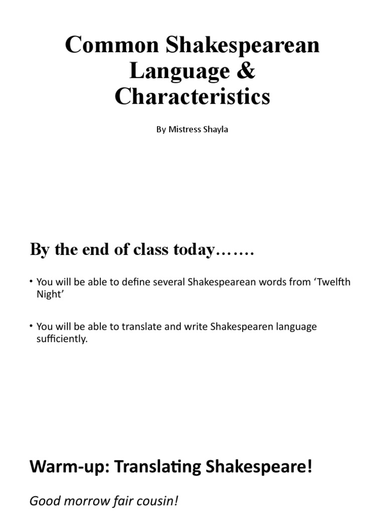 Translating Shakespeare | PDF