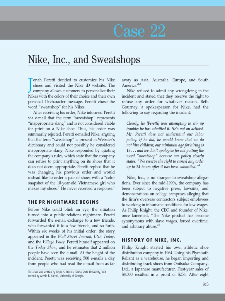 Nike Inc | PDF | Nike | Business