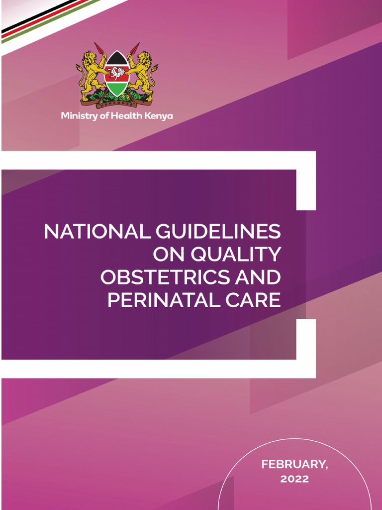 NATIONAL GUIDELINES ON QUALITY OBSTETRICS AND PERINATAL CARE Final Feb 2022 PDF | PDF ...